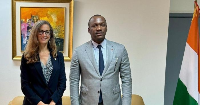Coopération Côte d'Ivoire-Belgique: Mamadou Touré et l'Ambassadrice ...